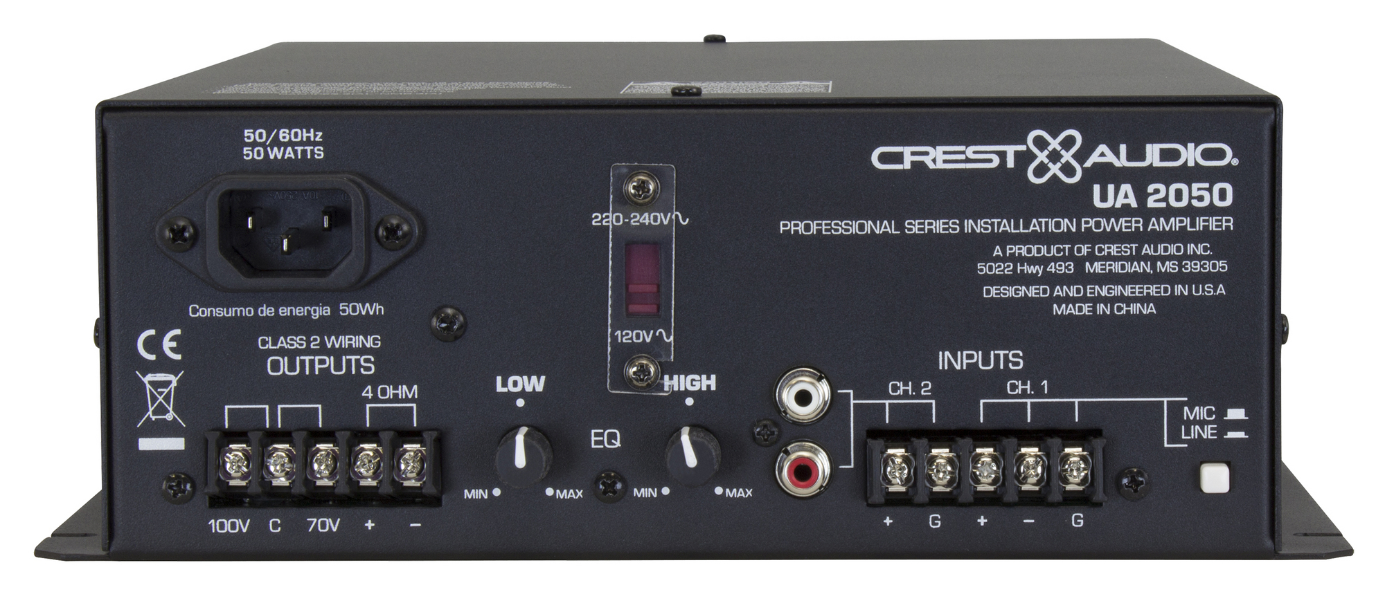 Crest Audio® UA™ 2050 Utility Amplifier - Peavey