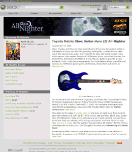 Peavey RiffMaster Rocks Toyota Xbox 360 All-Nighter - May 7, 2008