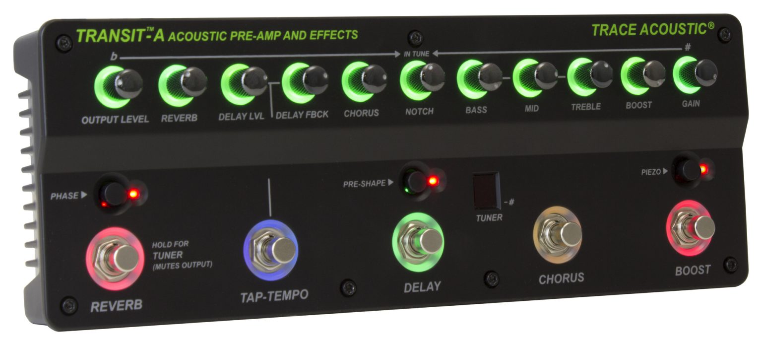 Trace Acoustic® Transit™ A Acoustic Pre-amp & Effects Pedal - Peavey