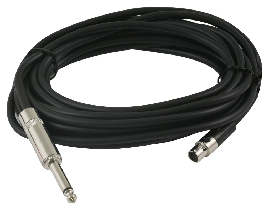 H5 Harmonica Mic Cable - Mini XLR to 1/4" Phone Plug - Peavey